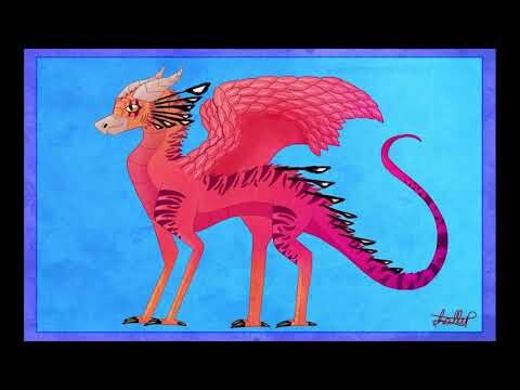 ArtStation - secretary bird dragon speedpaint