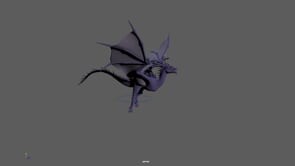 ArtStation - Dragon Flying Cycle Animation