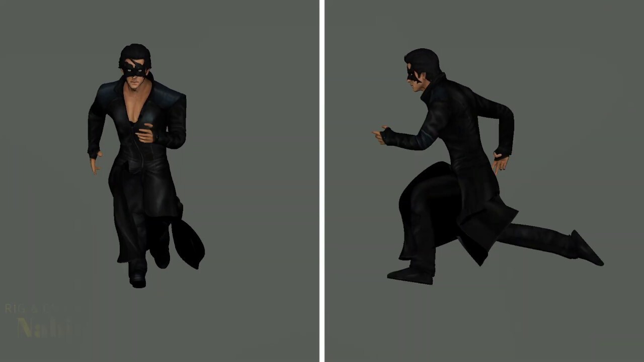 ArtStation - KRRISH RUN ANIMATION | RIG TEST | DYANANIC TEST