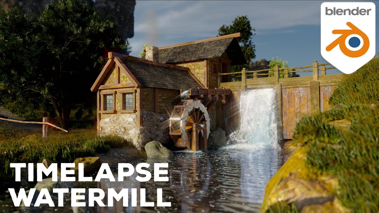 ArtStation - 3D Watermill
