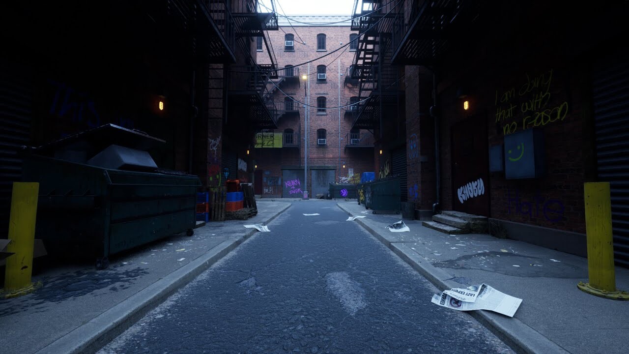 ArtStation - [UE5] Street Alley