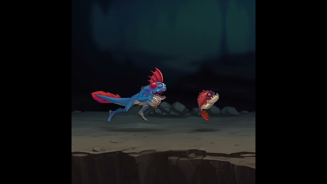 ArtStation - Fishman animation in Spine