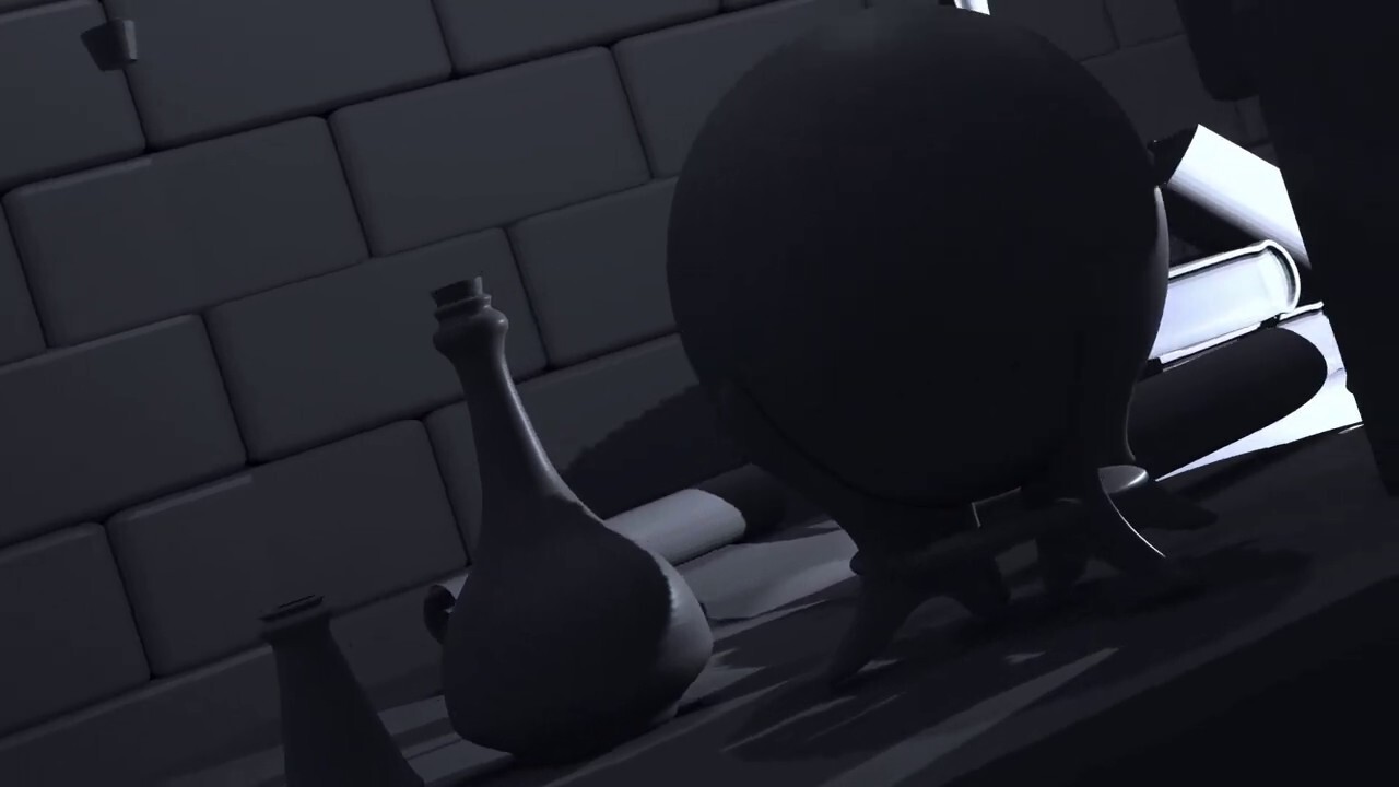 ArtStation - Spooky Library animation