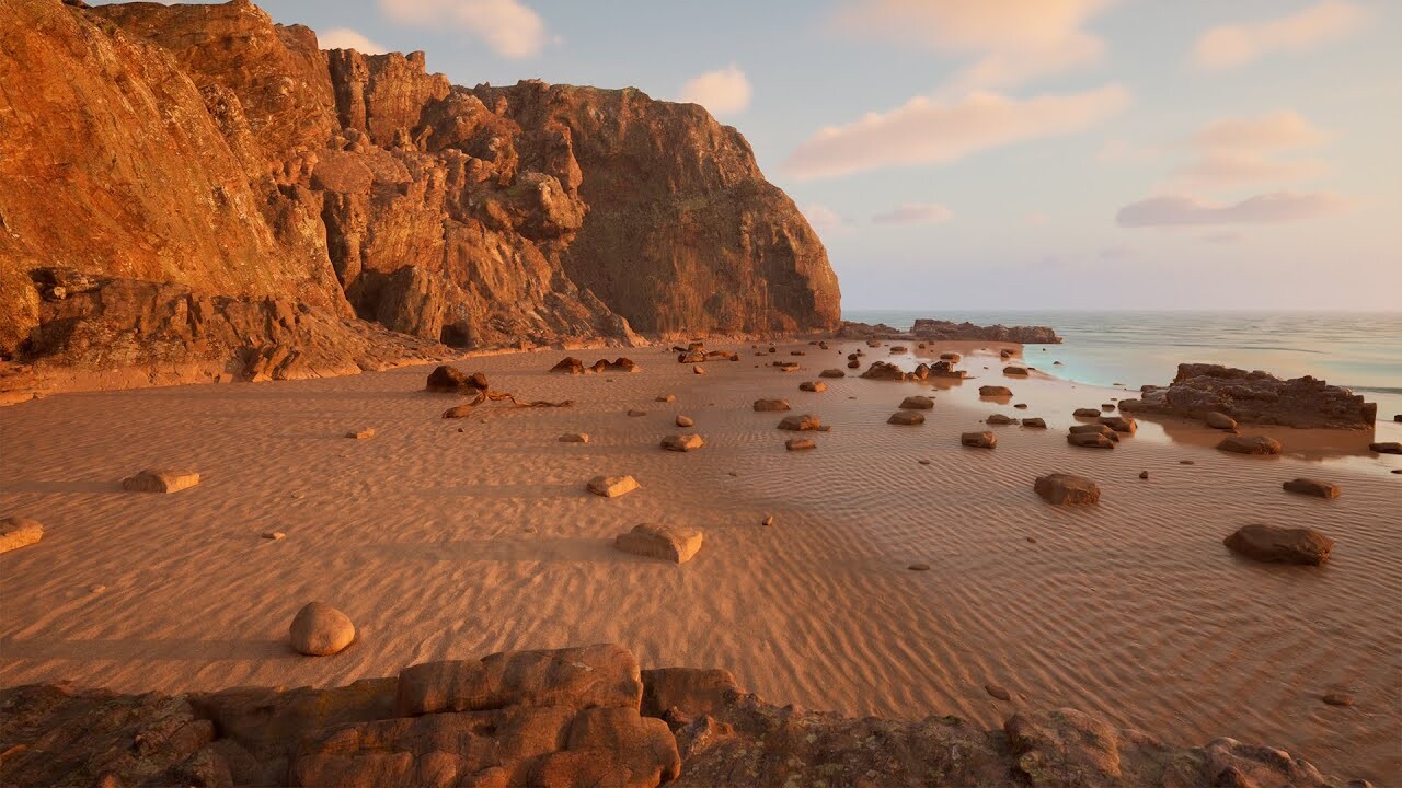 ArtStation - Sunset Beach (Unreal Engine 5)