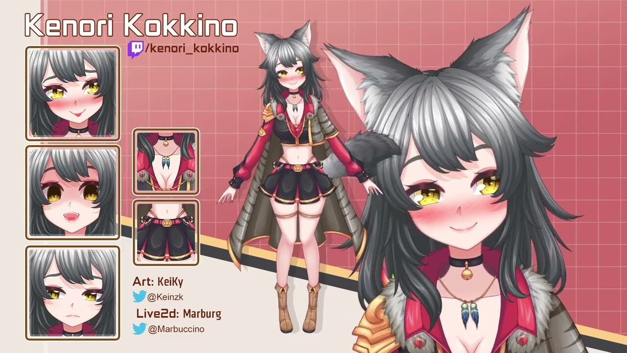 ArtStation - Kenori Kokkino - Live2d Vtuber Showcase
