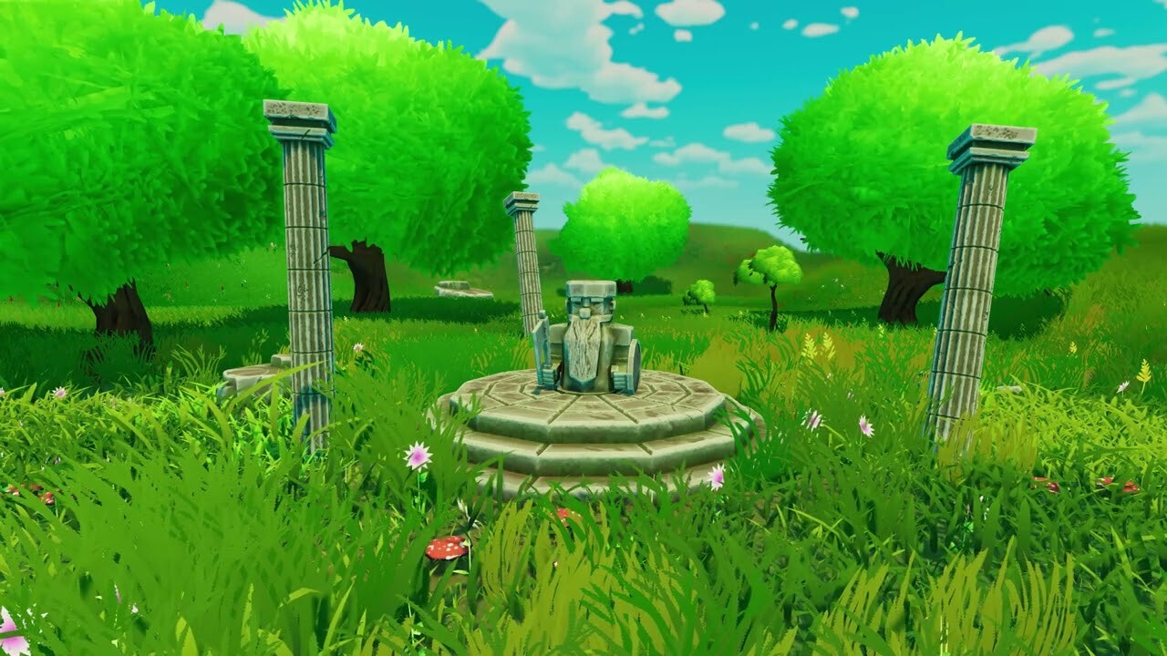 ArtStation - Dwarf Altar Stylized Scene