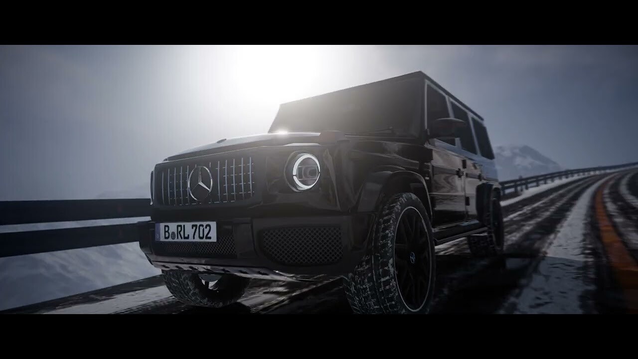 ArtStation - Mercedes 3D Fictional Car Advertising