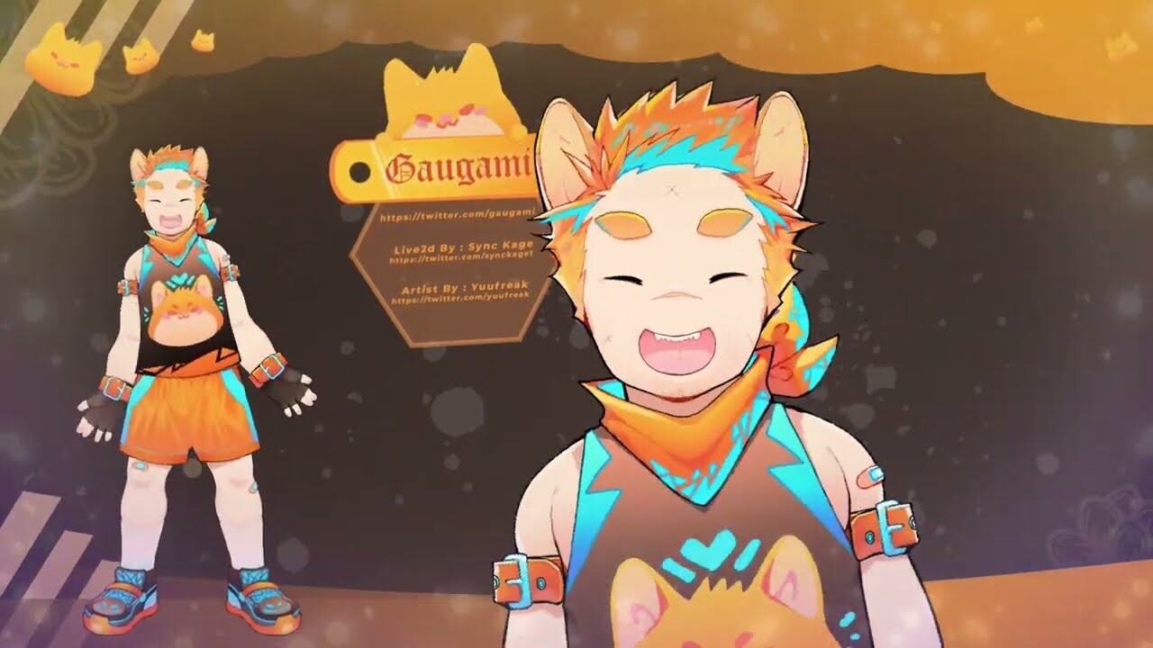 ArtStation - Live2d Showcase : Gaugami [Iron Vertex] [early year 2021]