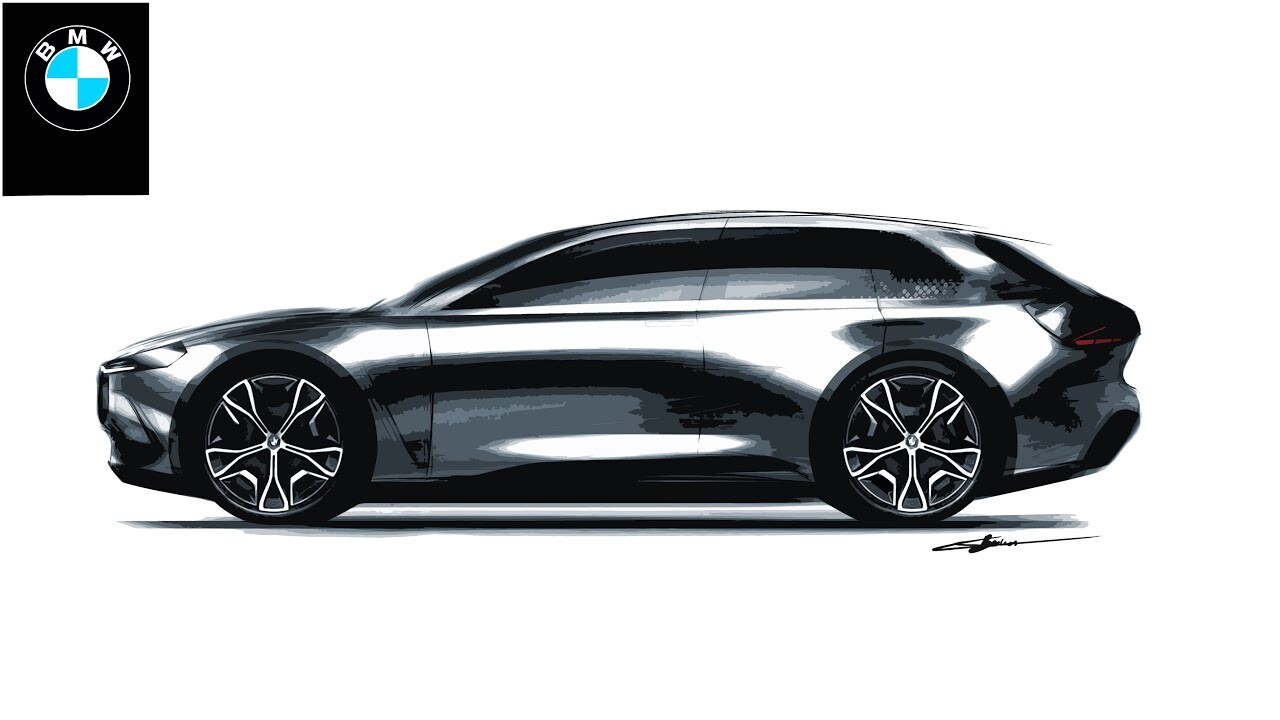 ArtStation - BMW IX Touring side view design rendering on Youtube