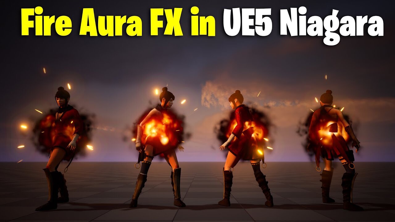 ArtStation - Fire Aura in UE5 Niagara Tutorial | Download Files