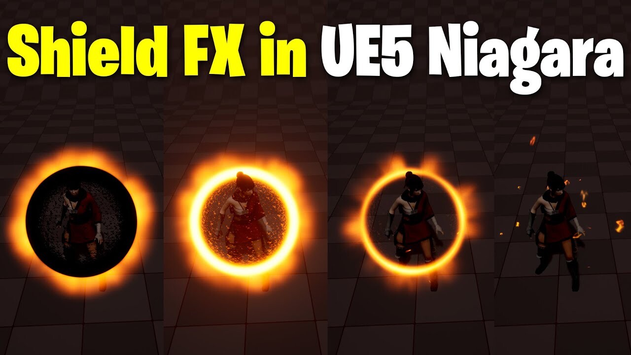 ArtStation - Shield FX in UE5 Niagara Tutorial | Download Files