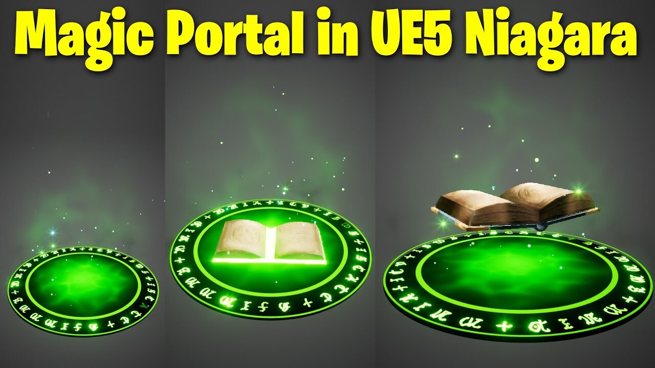 ArtStation - Magical Portal in UE5 Niagara Tutorial | Download Files