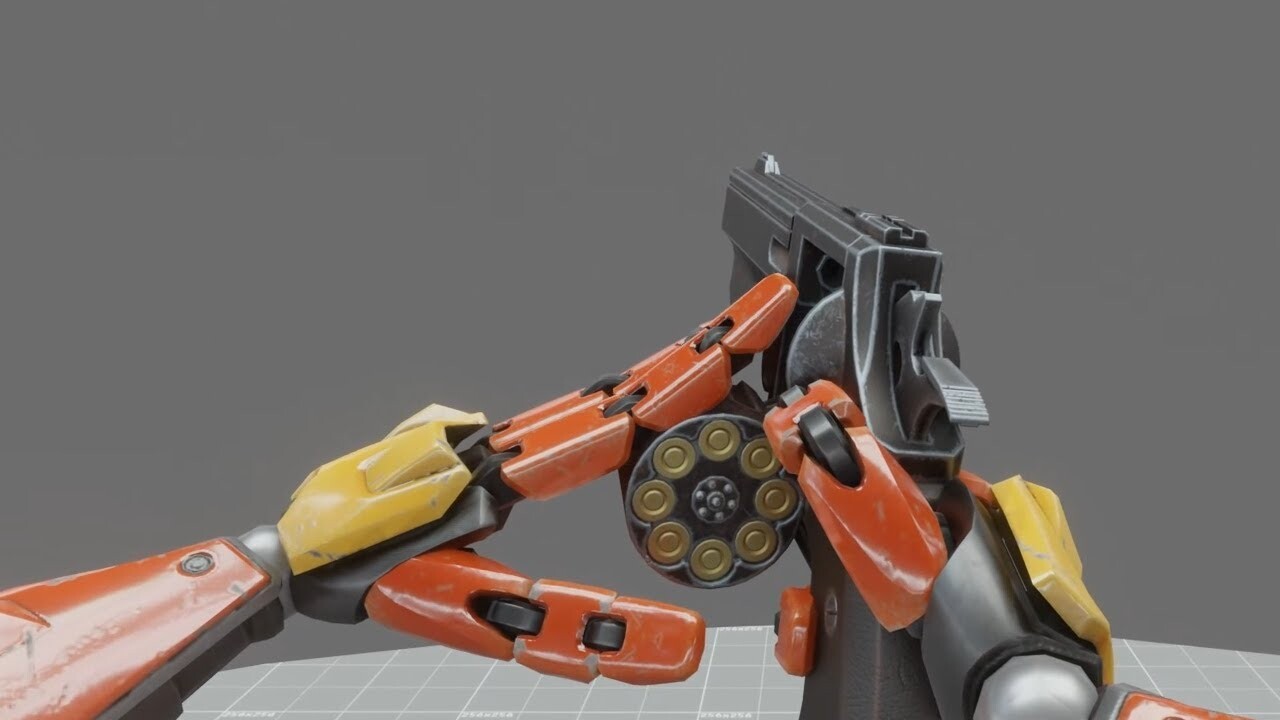 ArtStation - First Person Revolver Animation (Blender)