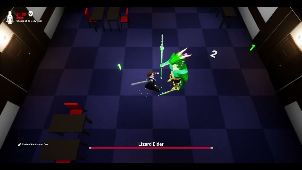 ArtStation - Lizard Elder fight preview