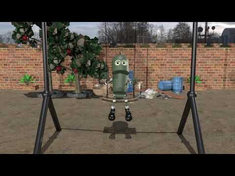 ArtStation - Robot falls from a swing