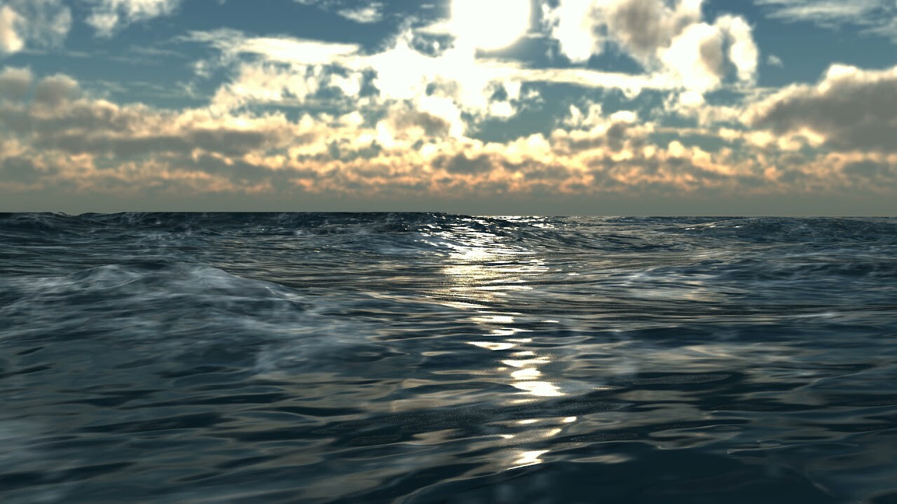 ArtStation - Ocean VFX in 3D Maya