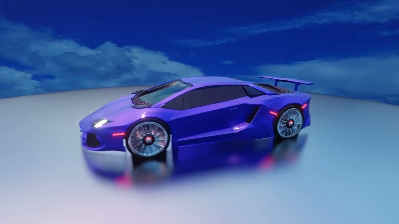 ArtStation - A Supercar I modelled and animated based on Lamborghini