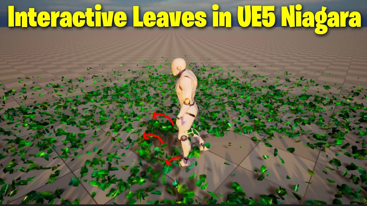 ArtStation - Interactive Leaves in UE5 Niagara Tutorial | Download Files