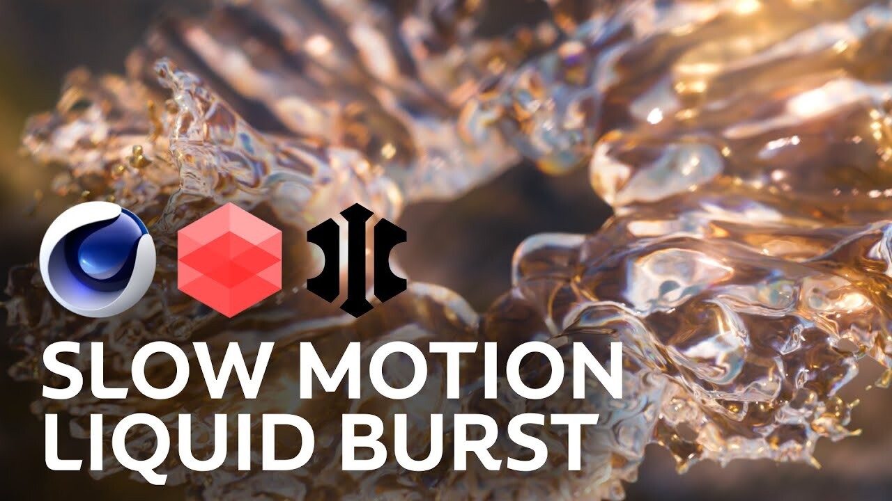 ArtStation - Create a Slow Motion Liquid Burst | C4D, Redshift, and ...