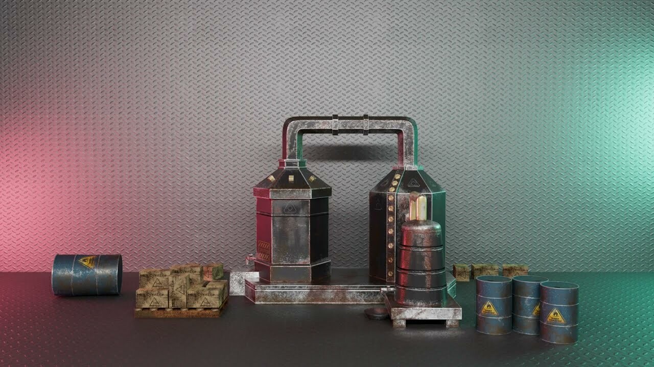 ArtStation - cyanide Storage factory 3D Asset - Game Asset