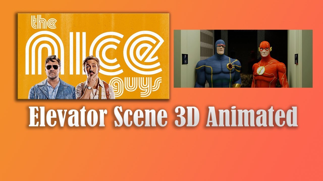 ArtStation - The Nice Guys Elevator Scene 3D Animated