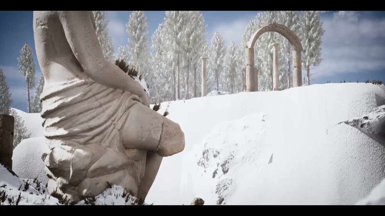 ArtStation - fantasy snow land