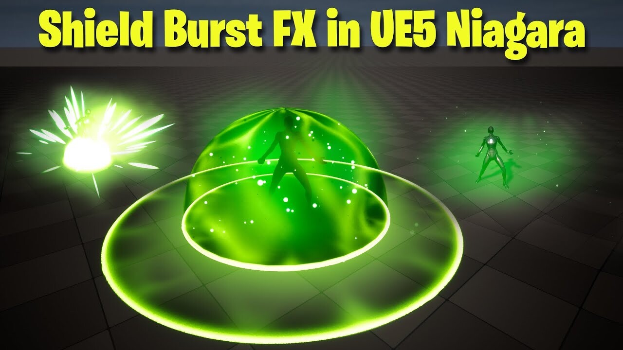 ArtStation - Shield Burst FX in UE5 Niagara Tutorial | Download Files