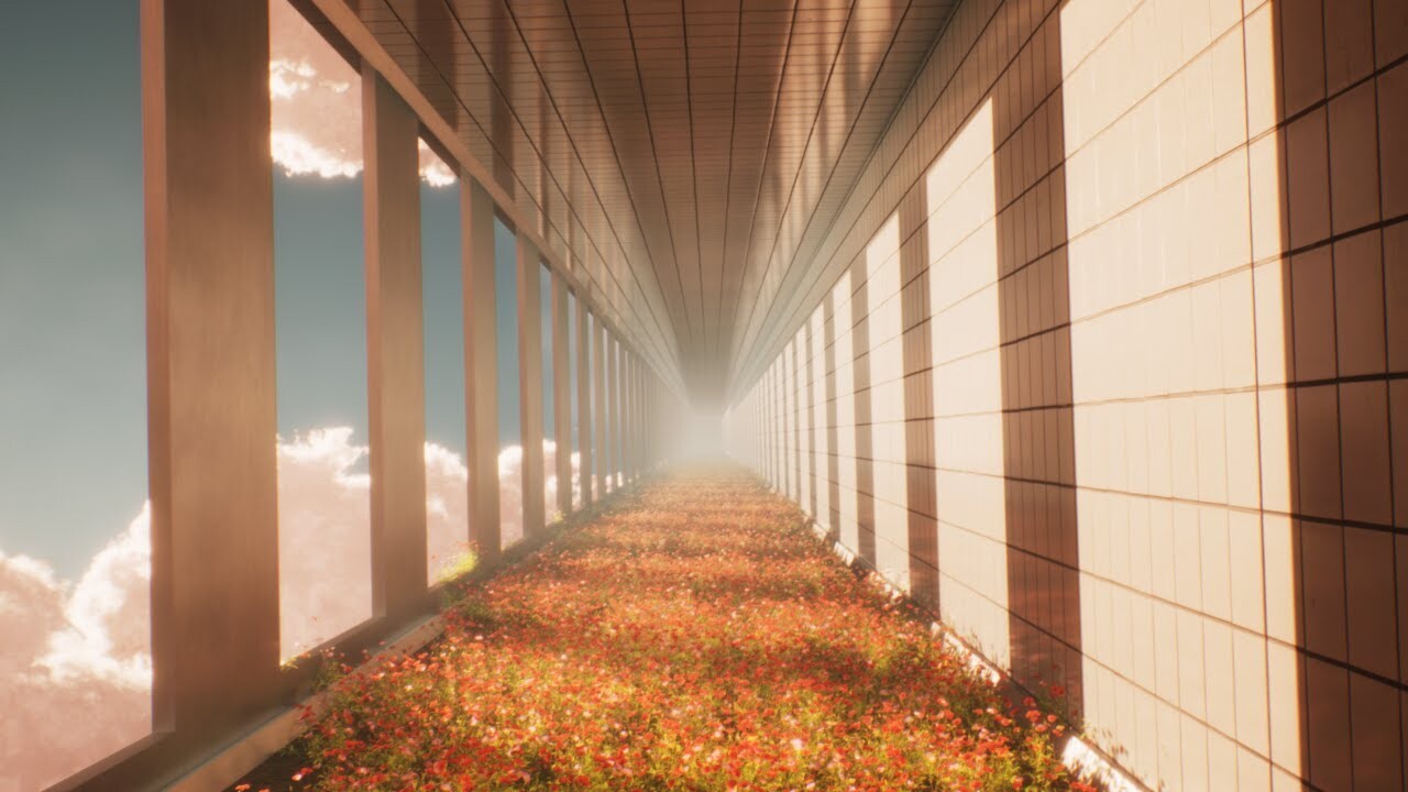 ArtStation - Infinite Grass Room Hallway