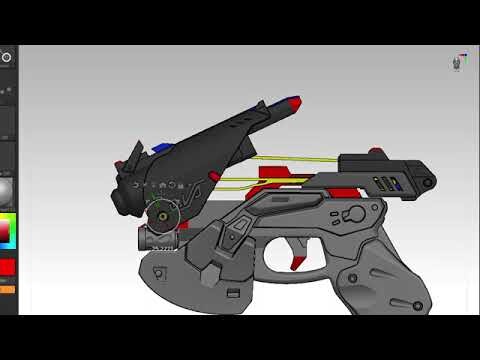 ArtStation - Dva gun wip