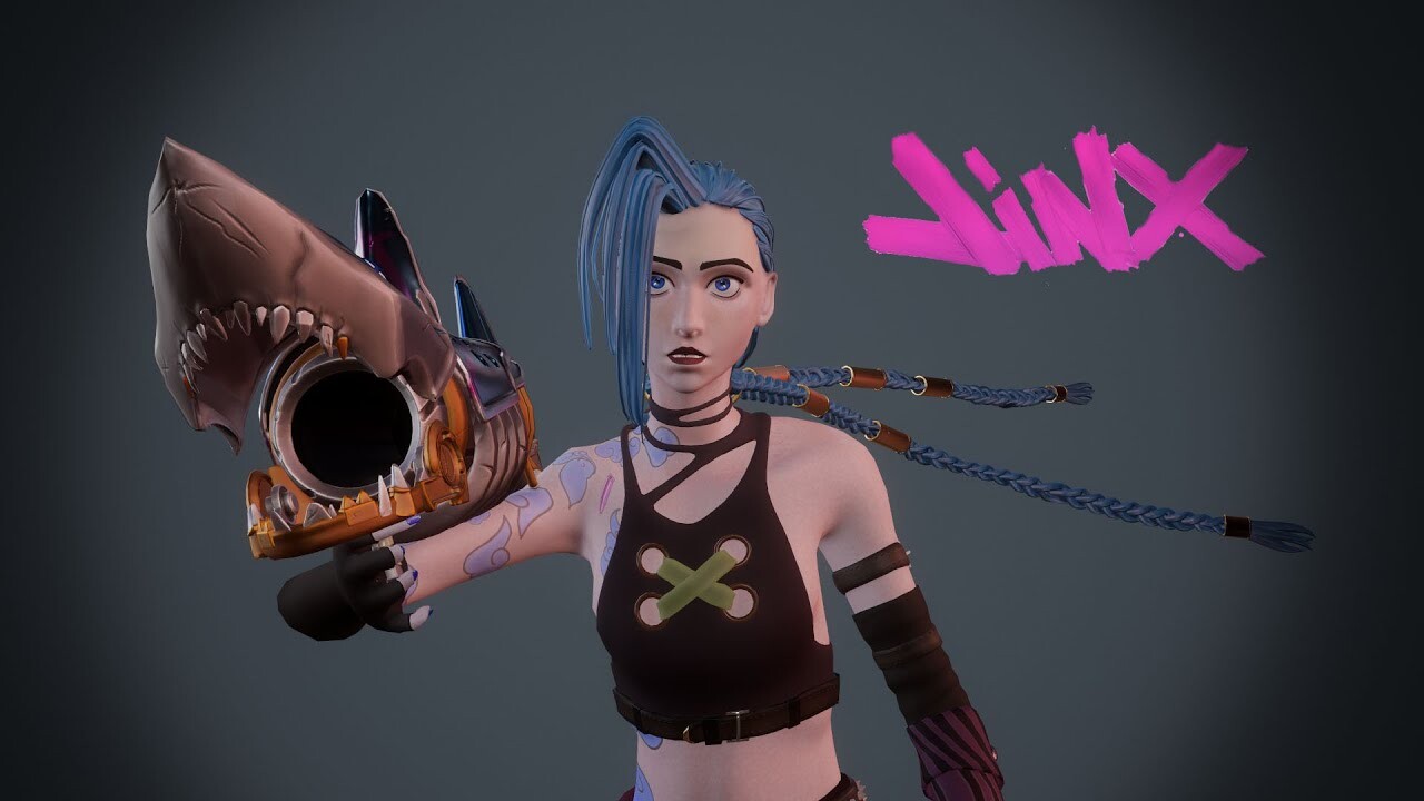ArtStation - Arcane Jinx - 3D Character model