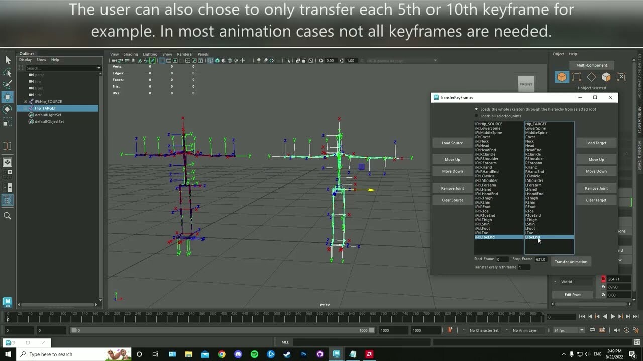 ArtStation - Animation Transfer with PyMel