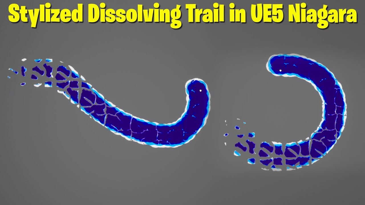 ArtStation - Stylized Dissolving Trail in UE5 Niagara Tutorial | Download Files