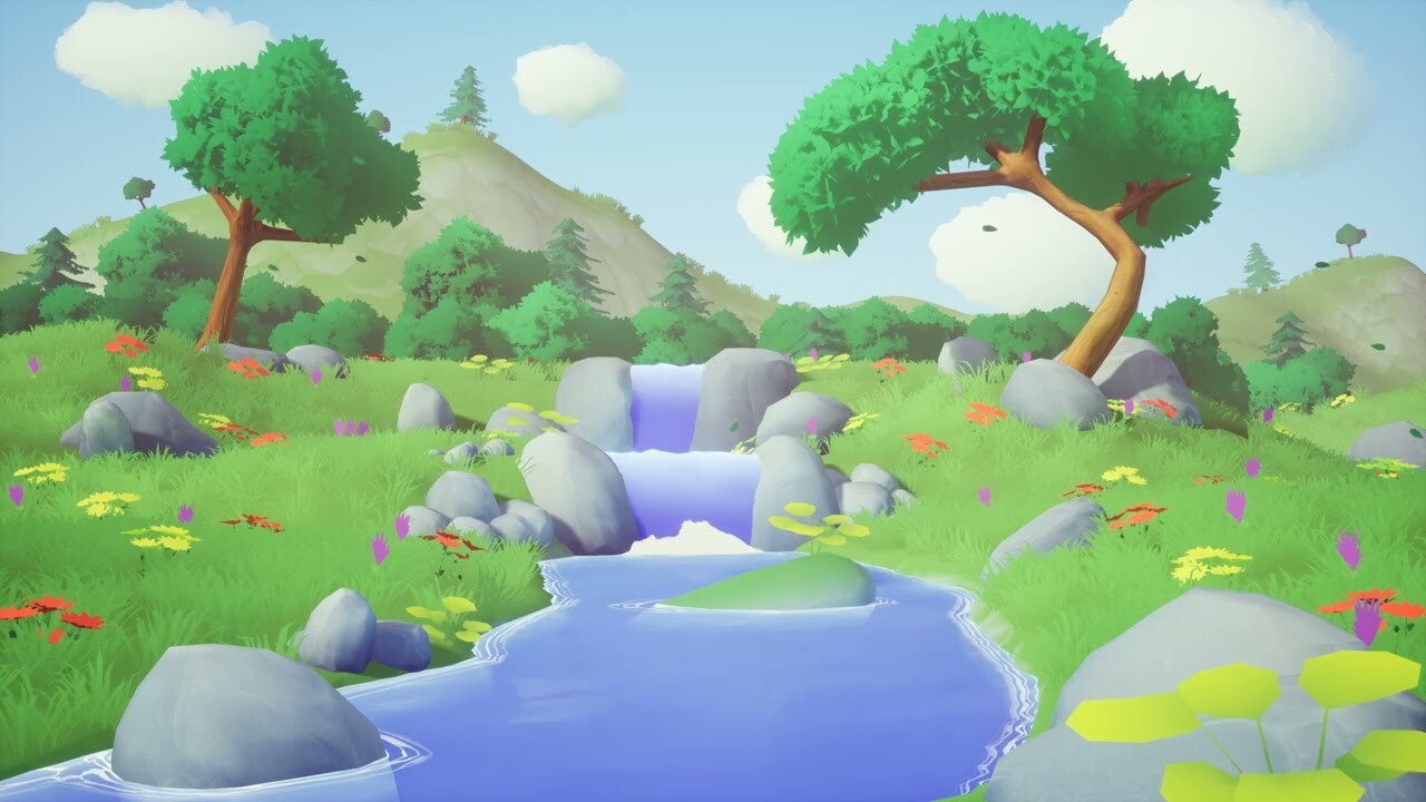 ArtStation - Stylized Nature Scene