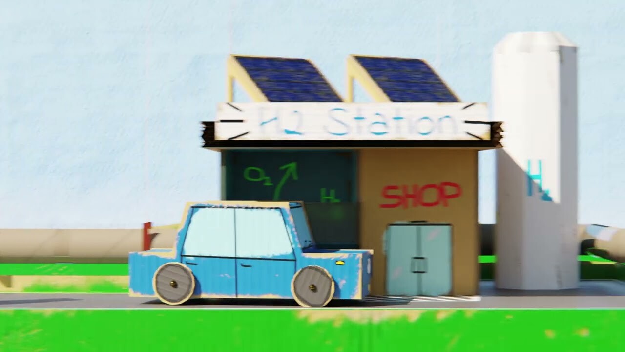 ArtStation - Green Hydrogen - Cardboard Animation