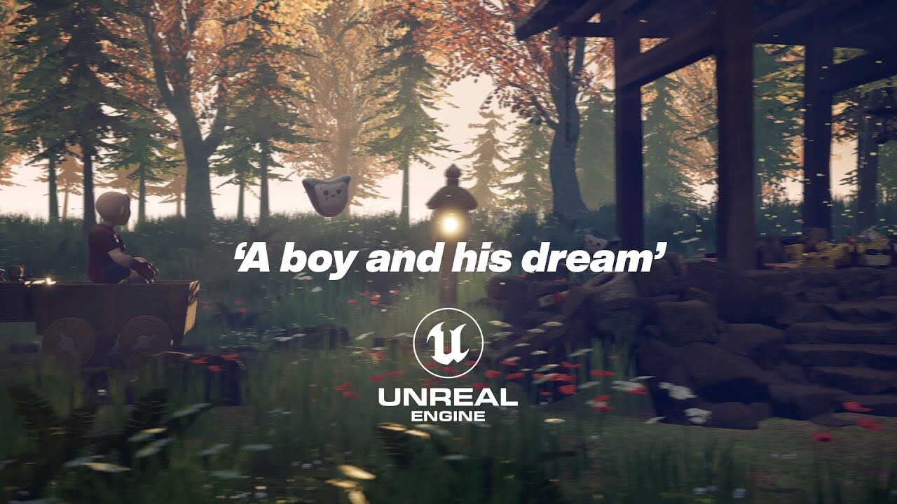 ArtStation - A boy and his dream (UE5 animation clip)