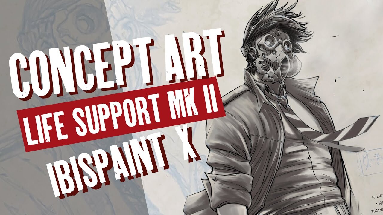 ArtStation - Life Support Drawing Process - IbispaintX