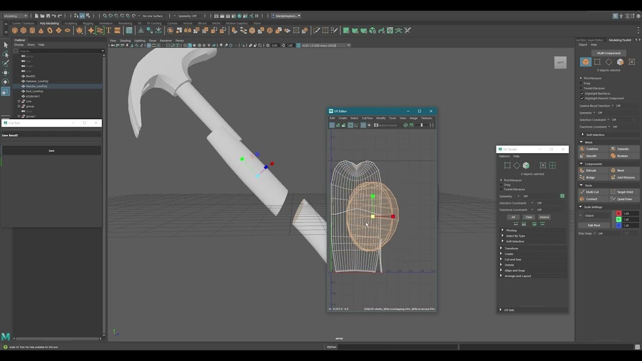 ArtStation - Mesh Cutting Tool For Maya