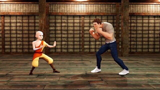 ArtStation - Aang VS Dude - Fight render
