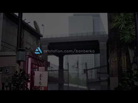 ArtStation - Late Afternoon Lighting Study - A Japanese corner bar