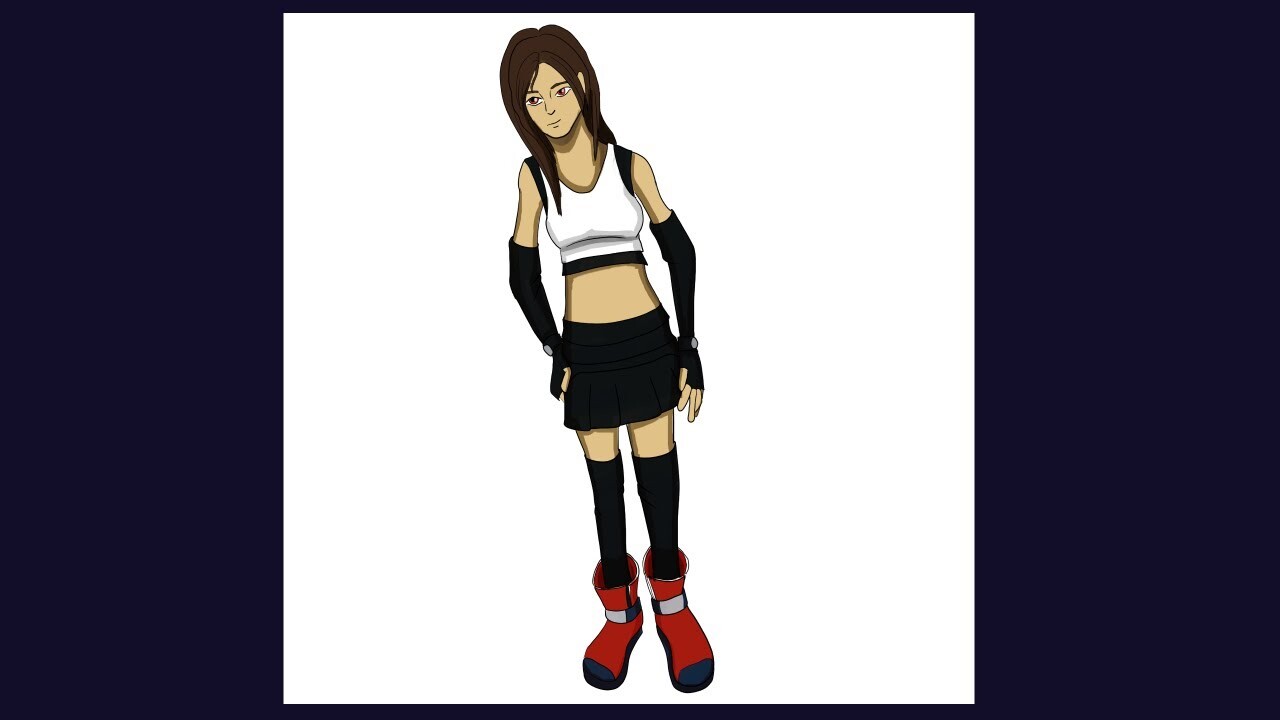 ArtStation - Drawing Tifa Lockhart