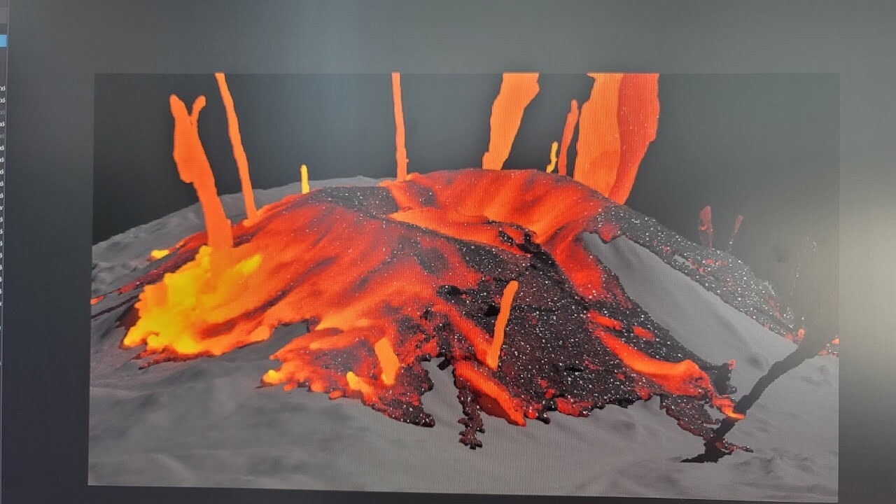 ArtStation - maya fx BIFROST lava boom