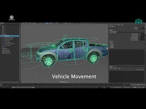ArtStation - Vehicle 3D Rigging | Made by Maria Clara Calle
