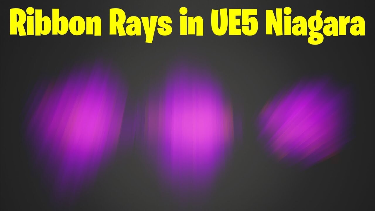 ArtStation - Ribbon Rays in UE5 Niagara Tutorial | Download Files