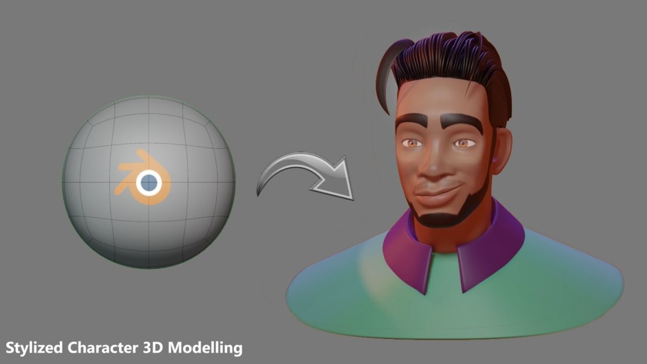 ArtStation - Stylized Male 3D Character Modelling | Blender