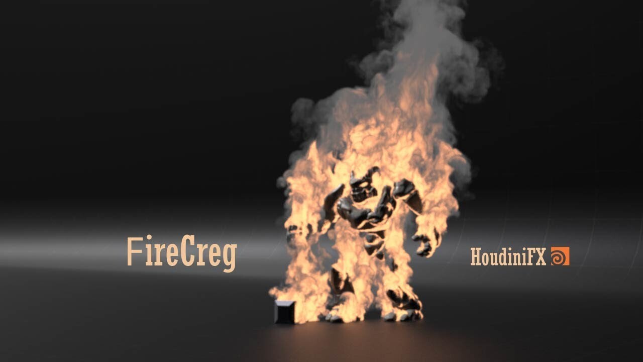 ArtStation - Fire Creg. Houdini fire simulation.