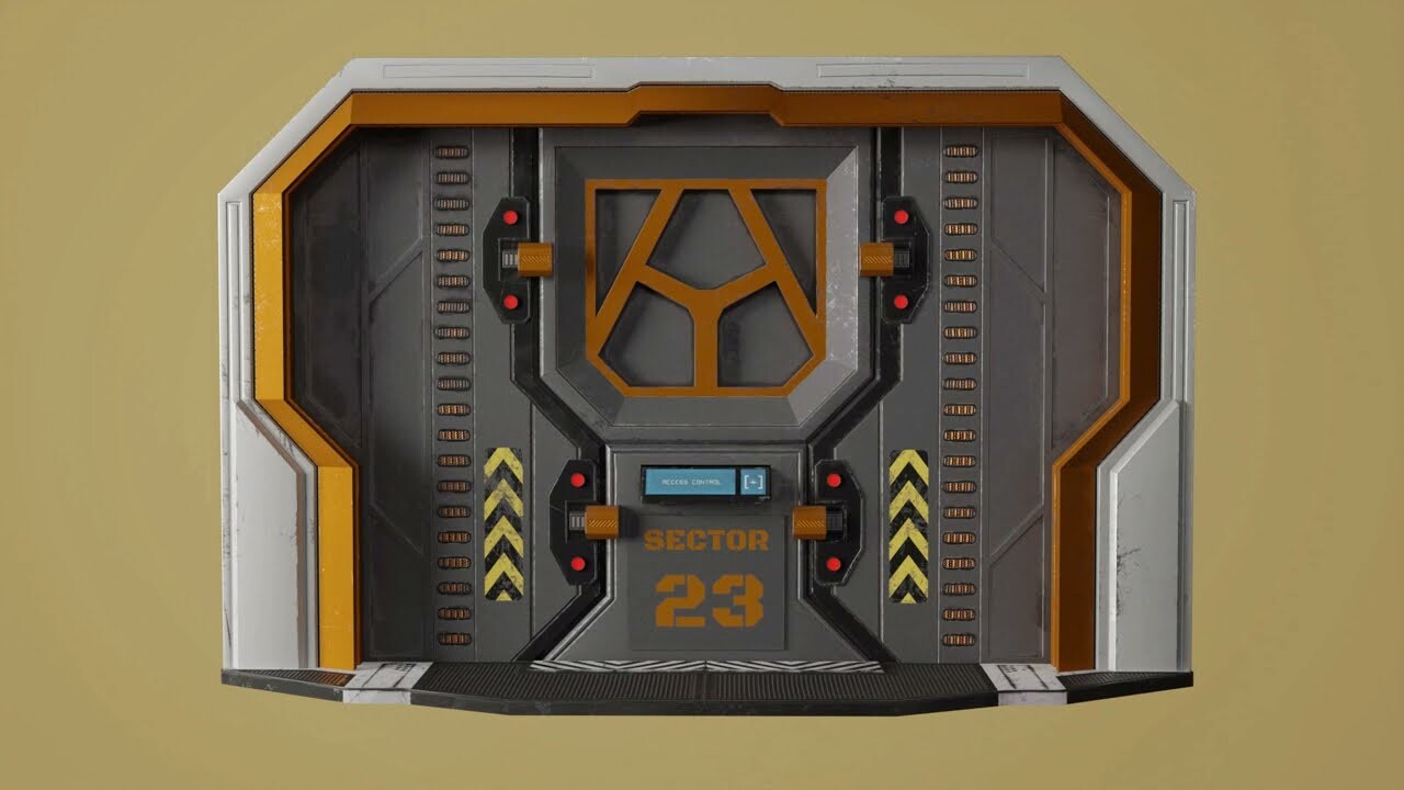 ArtStation - Sci-fi door animation