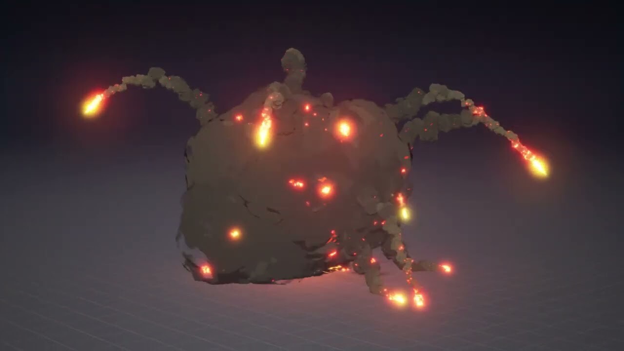 ArtStation - Stylized explosion