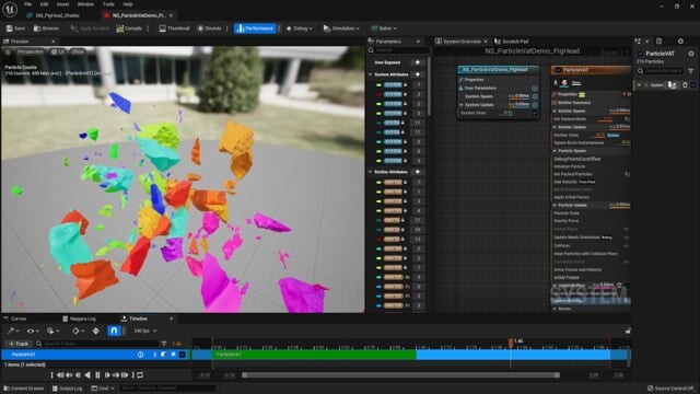 ArtStation - Particle driven static mesh deformation (Example)