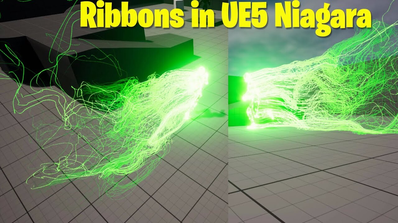 ArtStation - Fun with Ribbons in UE5 Niagara | Download Files