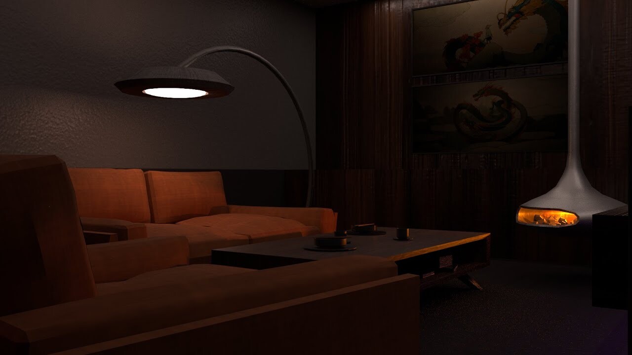 ArtStation - cosy cave